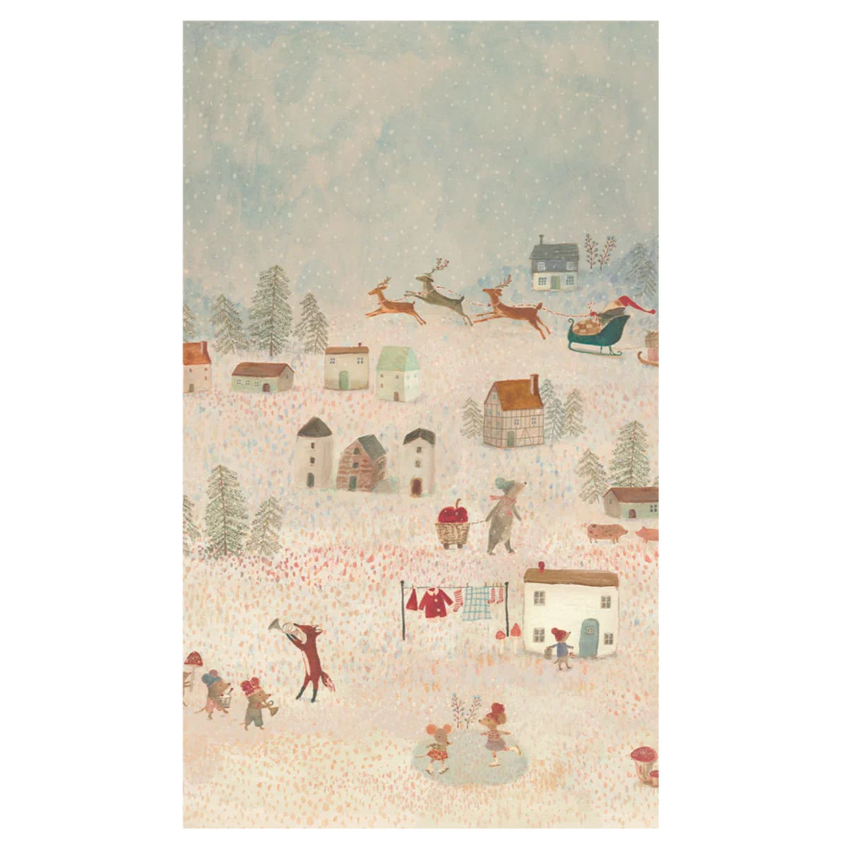 Maileg Wrapping Paper, Santa is Coming — Simply Green Baby